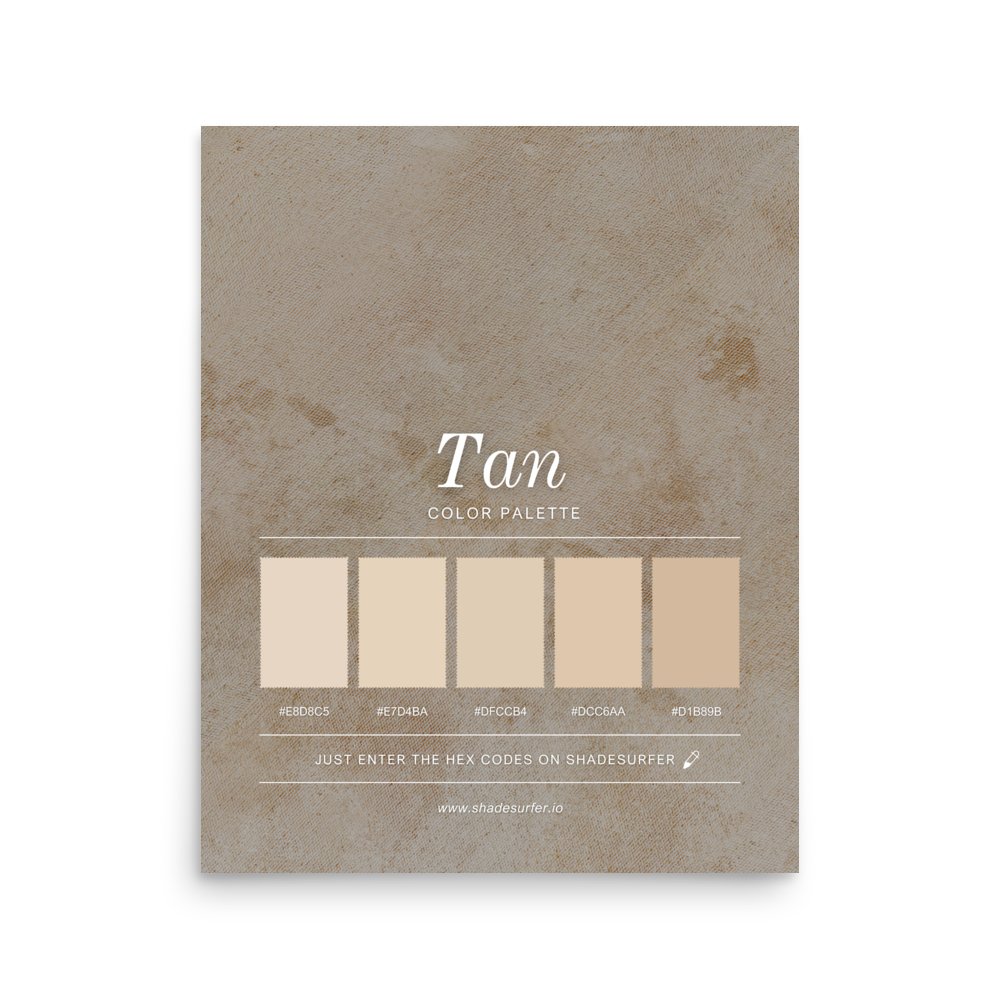 Exciting Tan Colour Palette Gallery